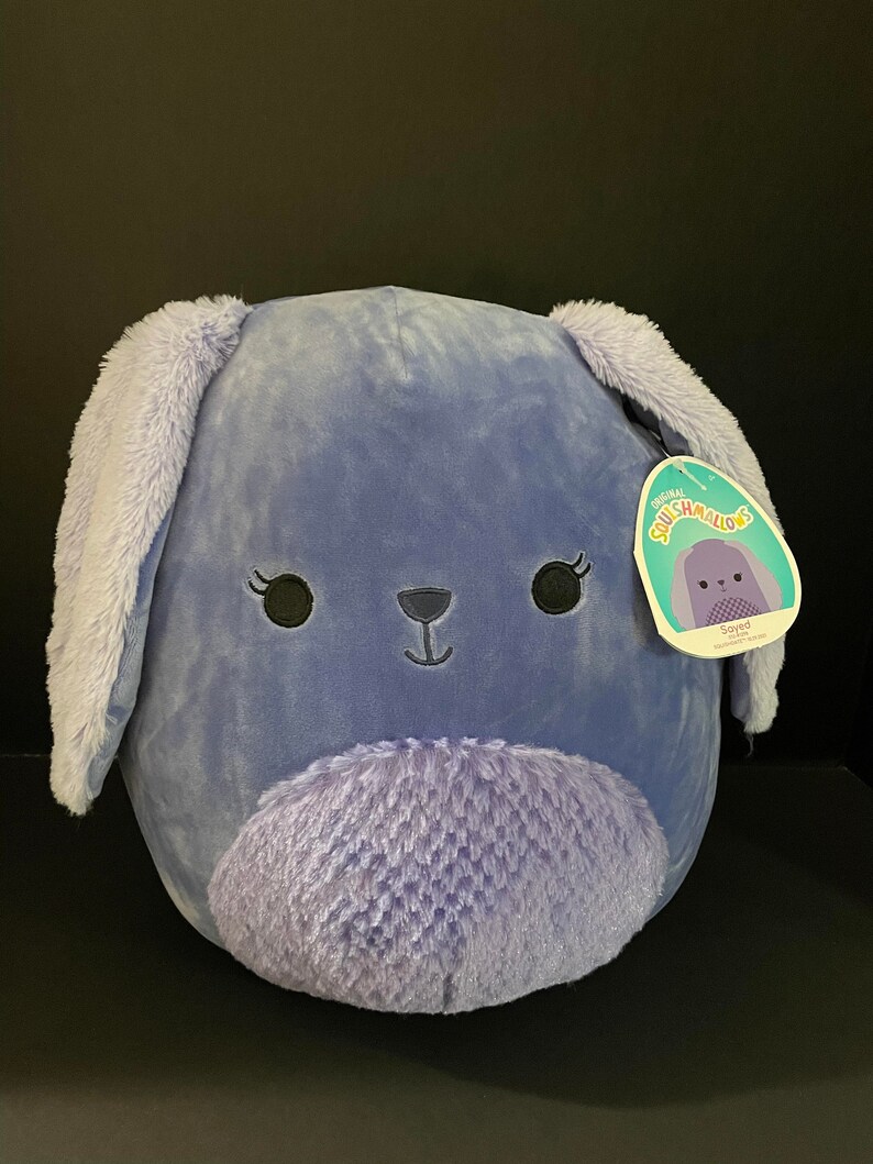 Squishmallow 12 Sayed Purple Bunny W/furry Belly - Etsy