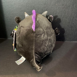 Squishmallow 8 Dent the Black & Purple Dragon Metallic W/custom Hand ...