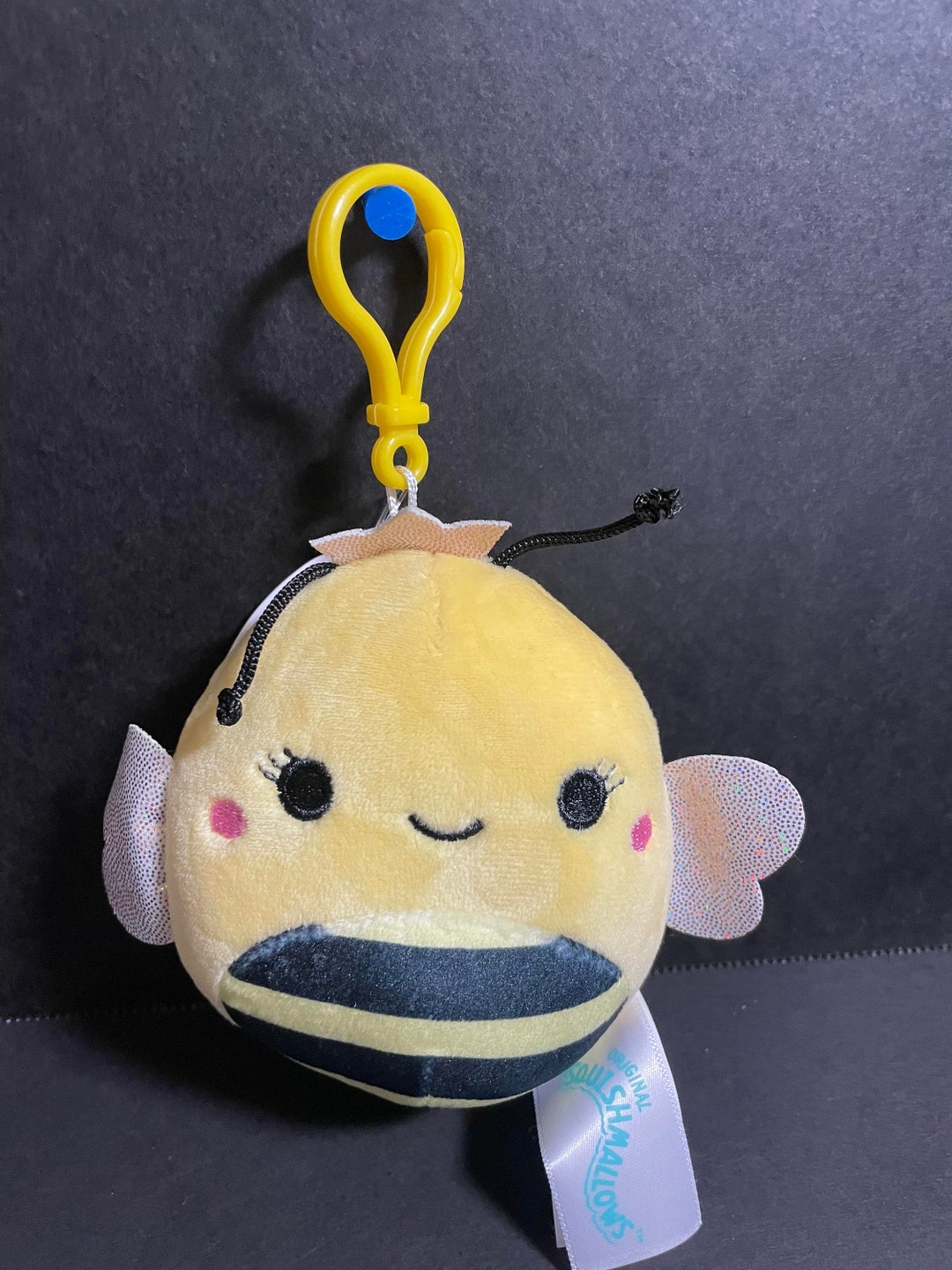 Squishmallow Sunny Queen Bee 3.5 Clip-on W/custom Hand-made Beaded I ...