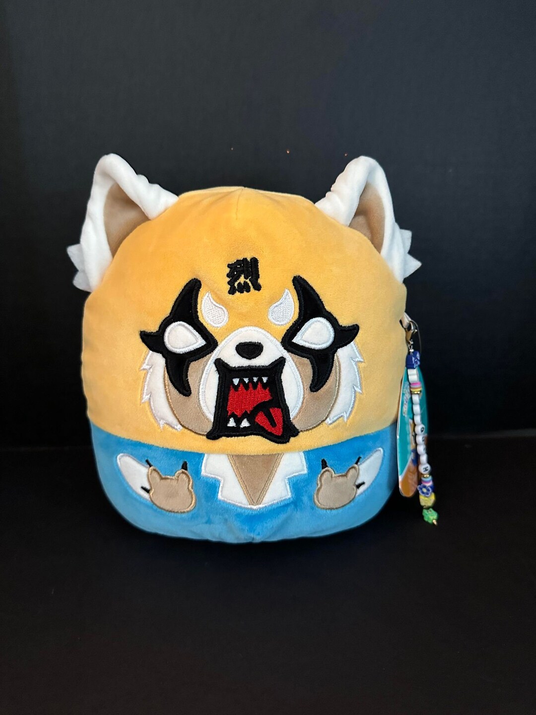 Squishmallow 8 Aggretsuko Angry W/custom Beaded Hand-made I Love SQUISH ...