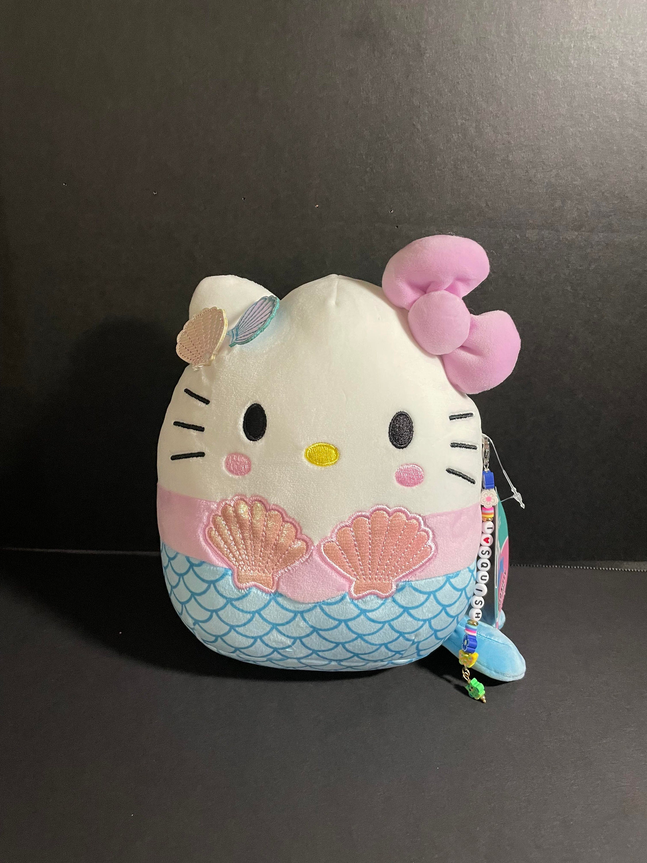 Squishmallow 8 Hello Kitty Mermaid Appliqued Sea Shells - Etsy
