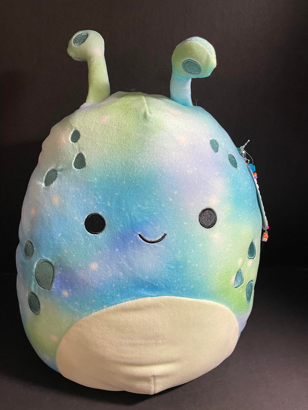 Squishmallow 12 Zinx Alien W/custom Hand-made Beaded I Love SQUISH Clip ...