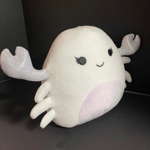 Squishmallow 8 Magela Snow Crab W/custom Hand-made Beaded I Love SQUISH ...
