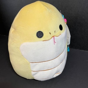 Squishmallow 8 Pleyton Python Snake W/custom Hand-made Beaded I Love ...