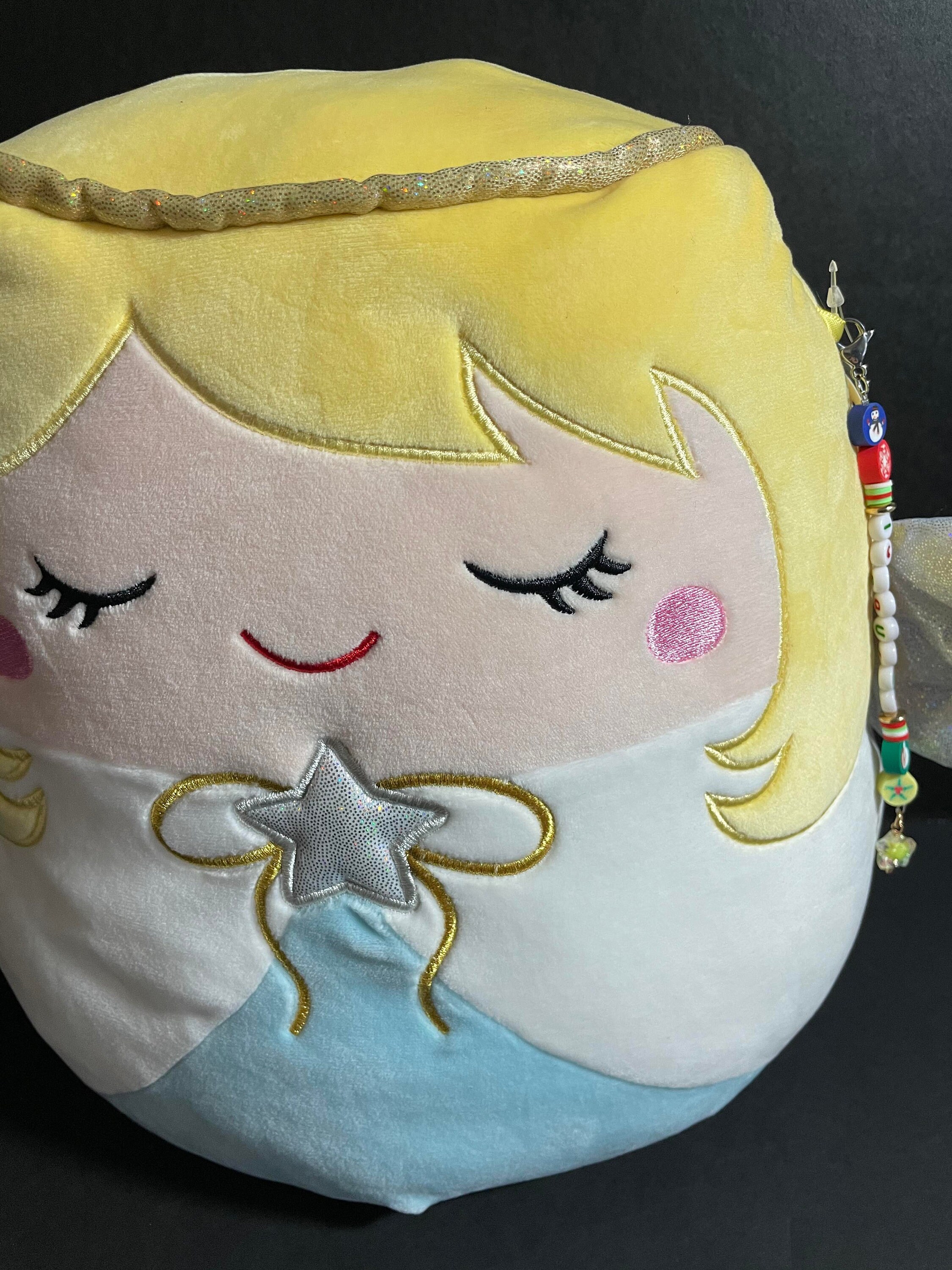 Squishmallow 12 Nicky Angel W/custom Hand-made Beaded I - Etsy Hong Kong