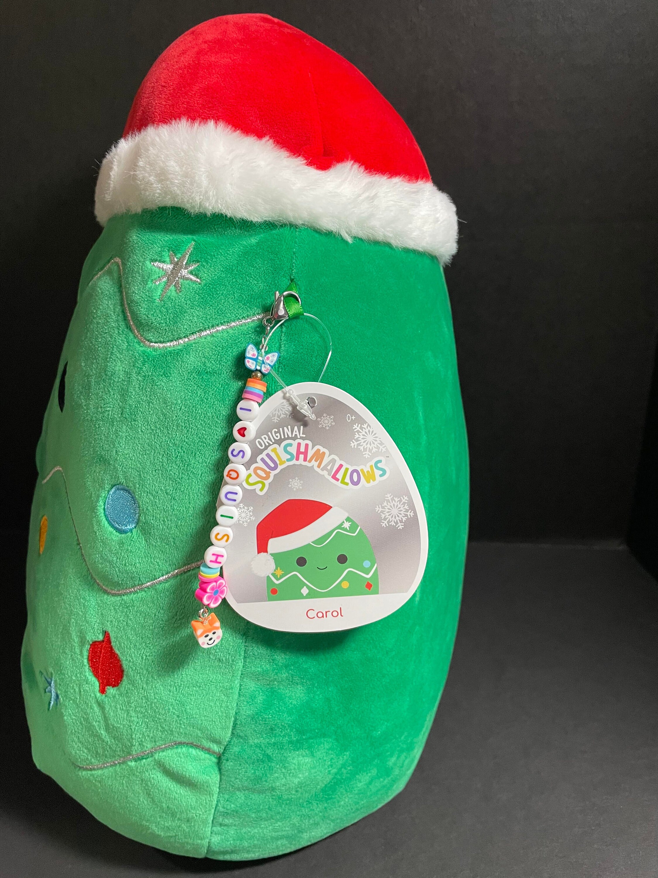 Squishmallow 14 Carol Christmas Tree Santa Hat W/custom - Etsy