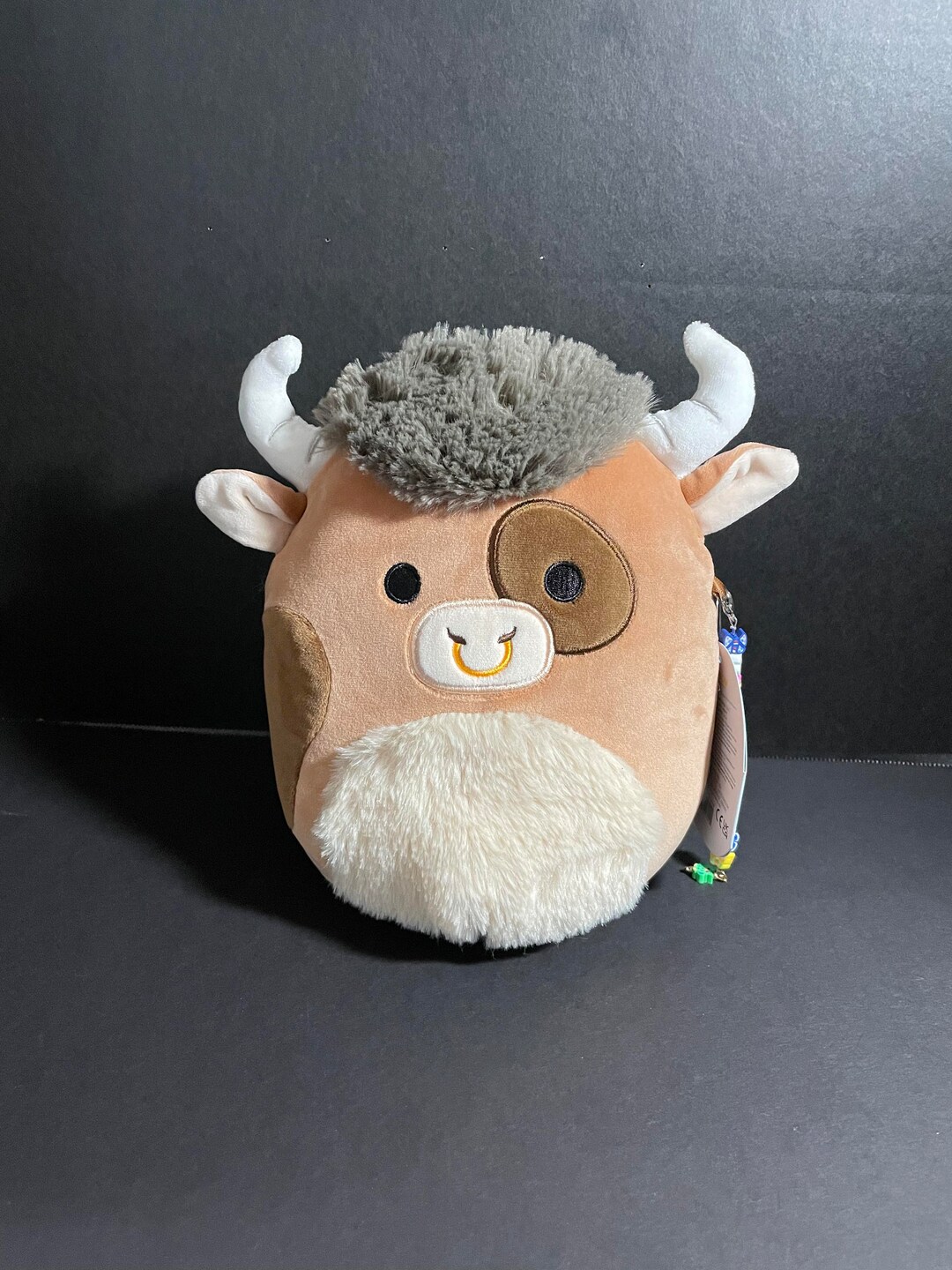 Squishmallow 7.5 Shep Bull Longhorn Cow Ringed Nose W/custom Hand-made ...