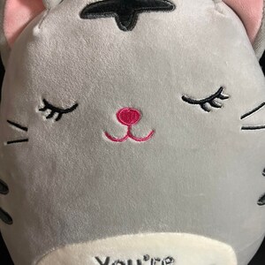 Squishmallow 8 Tally Tabby Cat you're Purrfect W/custom Hand-made ...
