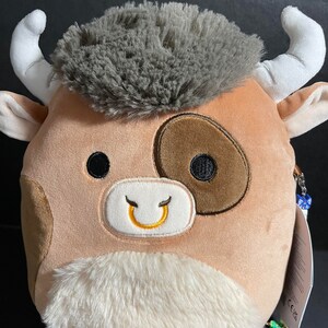 Squishmallow 7.5 Shep Bull Longhorn Cow Ringed Nose W/custom Hand-made ...