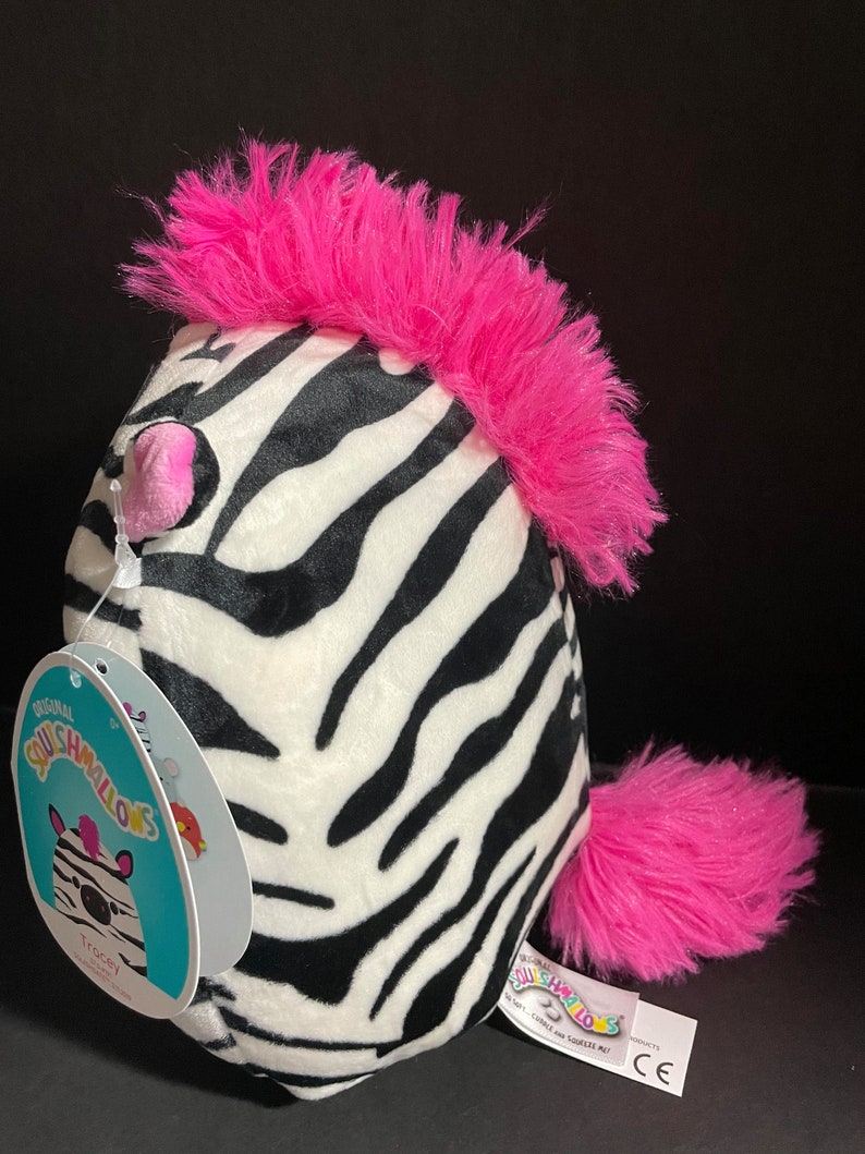 Squishmallow 8 Tracey Zebra Pink Mane & Tail W/custom - Etsy