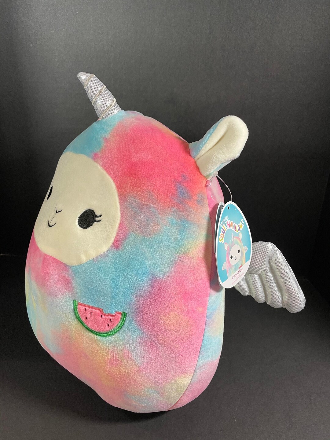 Squishmallow 12 Lucy-may Llama-corn With Watermelon W/custom Hand-made ...