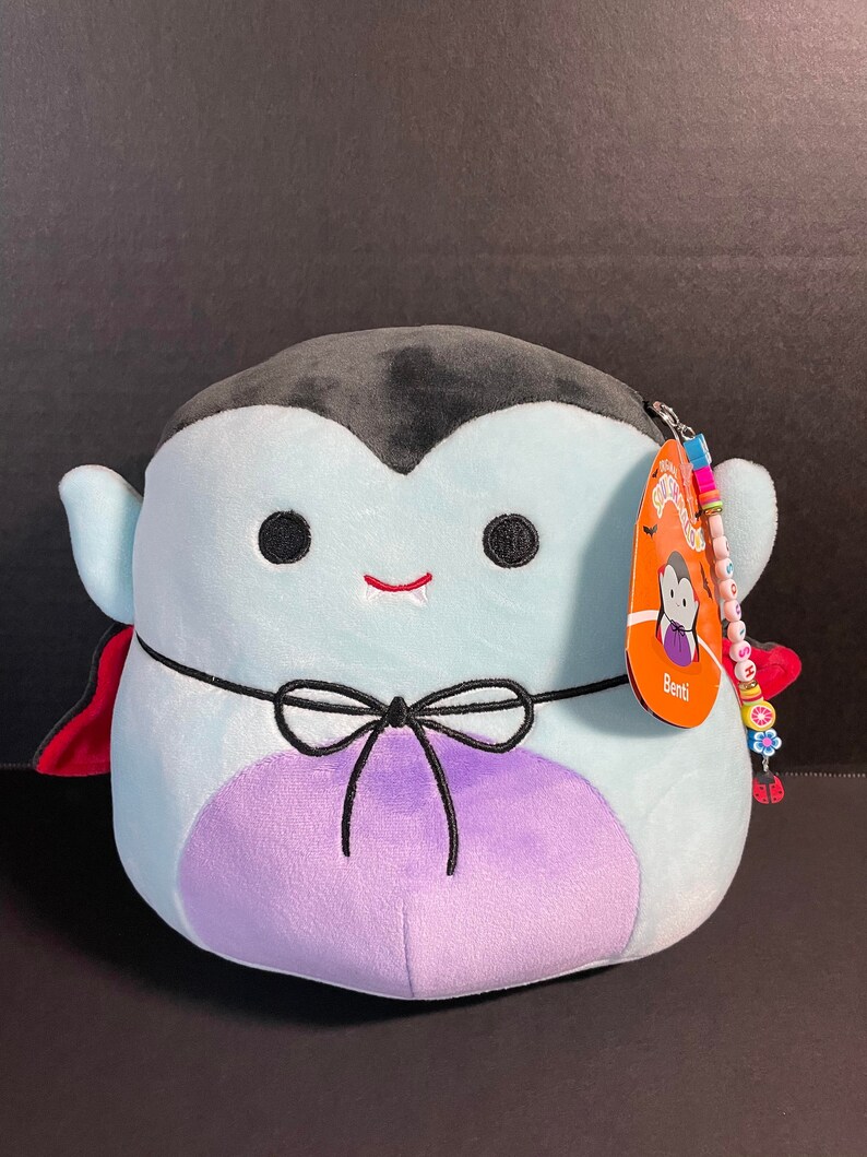 Squishmallow 8 Benti Vampire Bat W/cape W/custom - Etsy