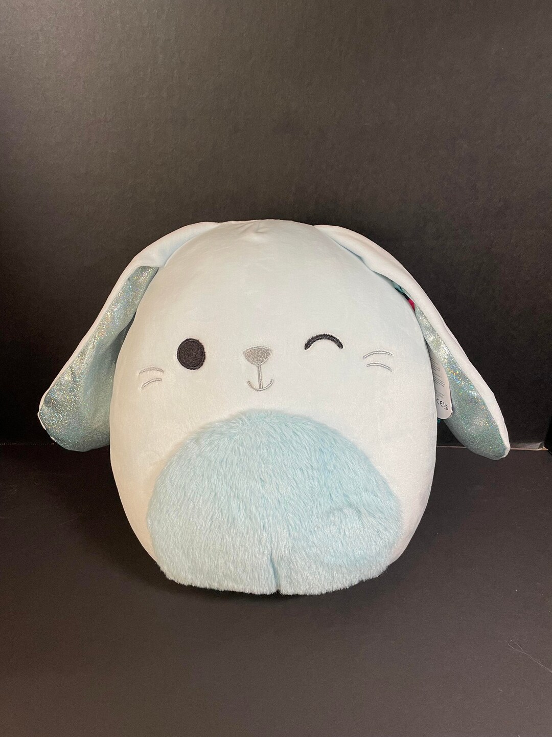 Squishmallow 10 Bastian Bunny Pale Blue Metallic W/custom Hand-made ...