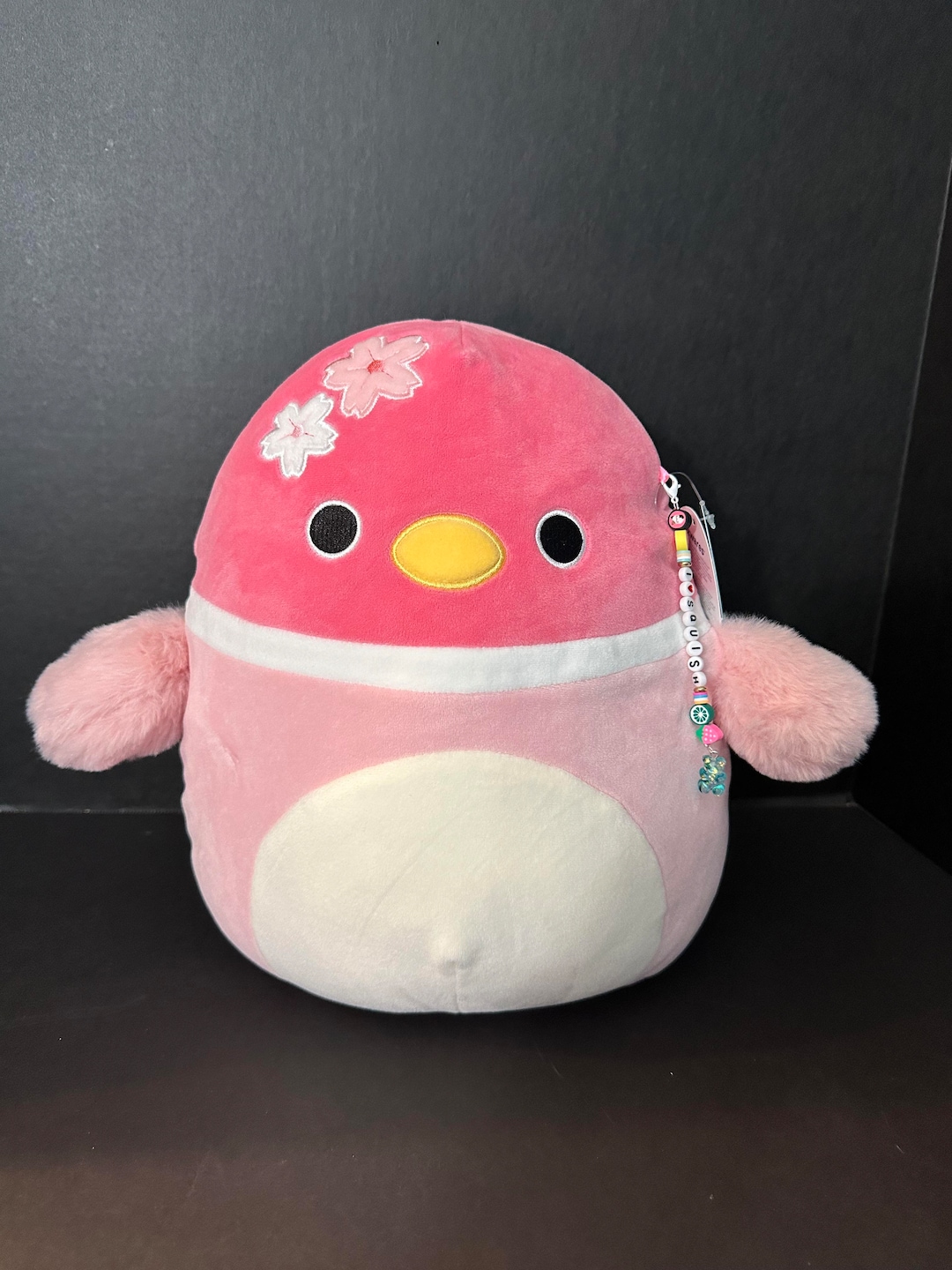 Squishmallow 11 Sonja Pink Mallard Duck Embroidered Flowers W/custom ...