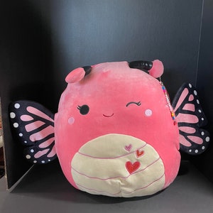 Squishmallow 16 Arona Pink Monarch Butterfly Appliqued - Etsy