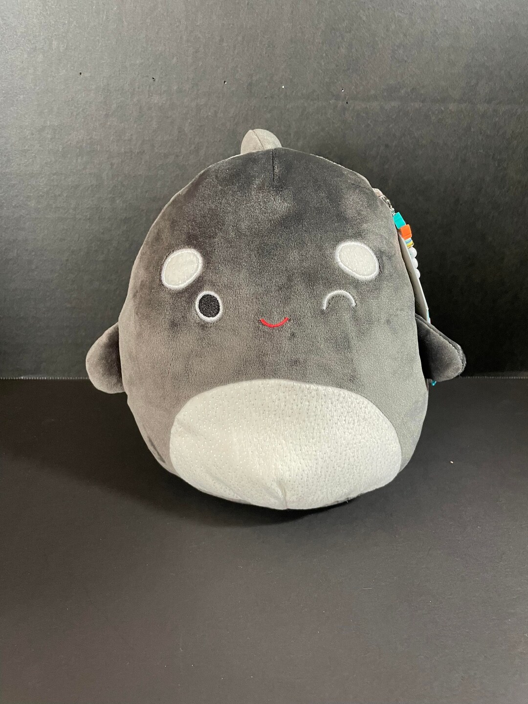 Squishmallow 8 KAI Orca Whale W/custom Hand-made Beaded I Love SQUISH ...