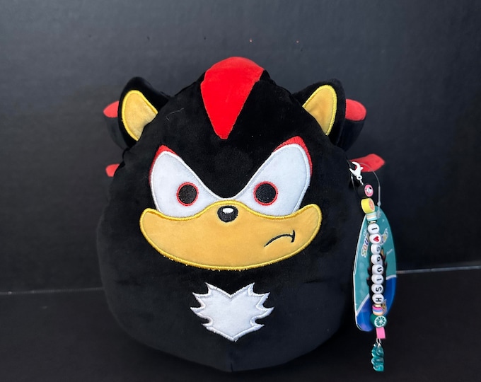 Squishmallow 9 Shadow Sonic the Hedgehog Appliqued Details W/custom ...