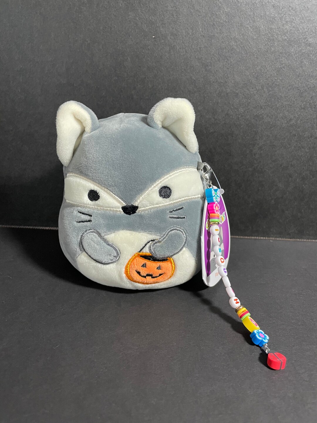 Squishmallow 5 Floxie Fox With Jack O' Lantern W/custom Hand-made ...
