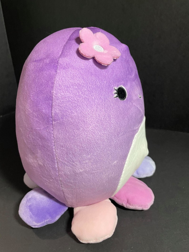 Squishmallow 8 Violet Octopus W/custom Hand-made Beaded - Etsy