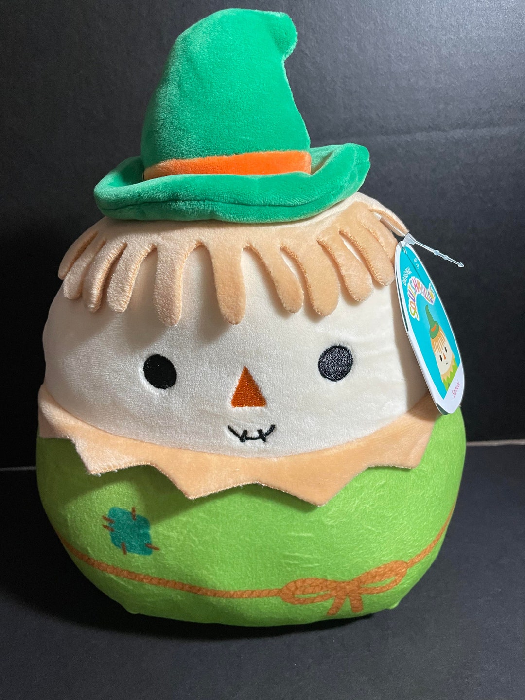 Squishmallow 8 Samuel Scarecrow W/custom Hand-made Beaded I Love SQUISH ...