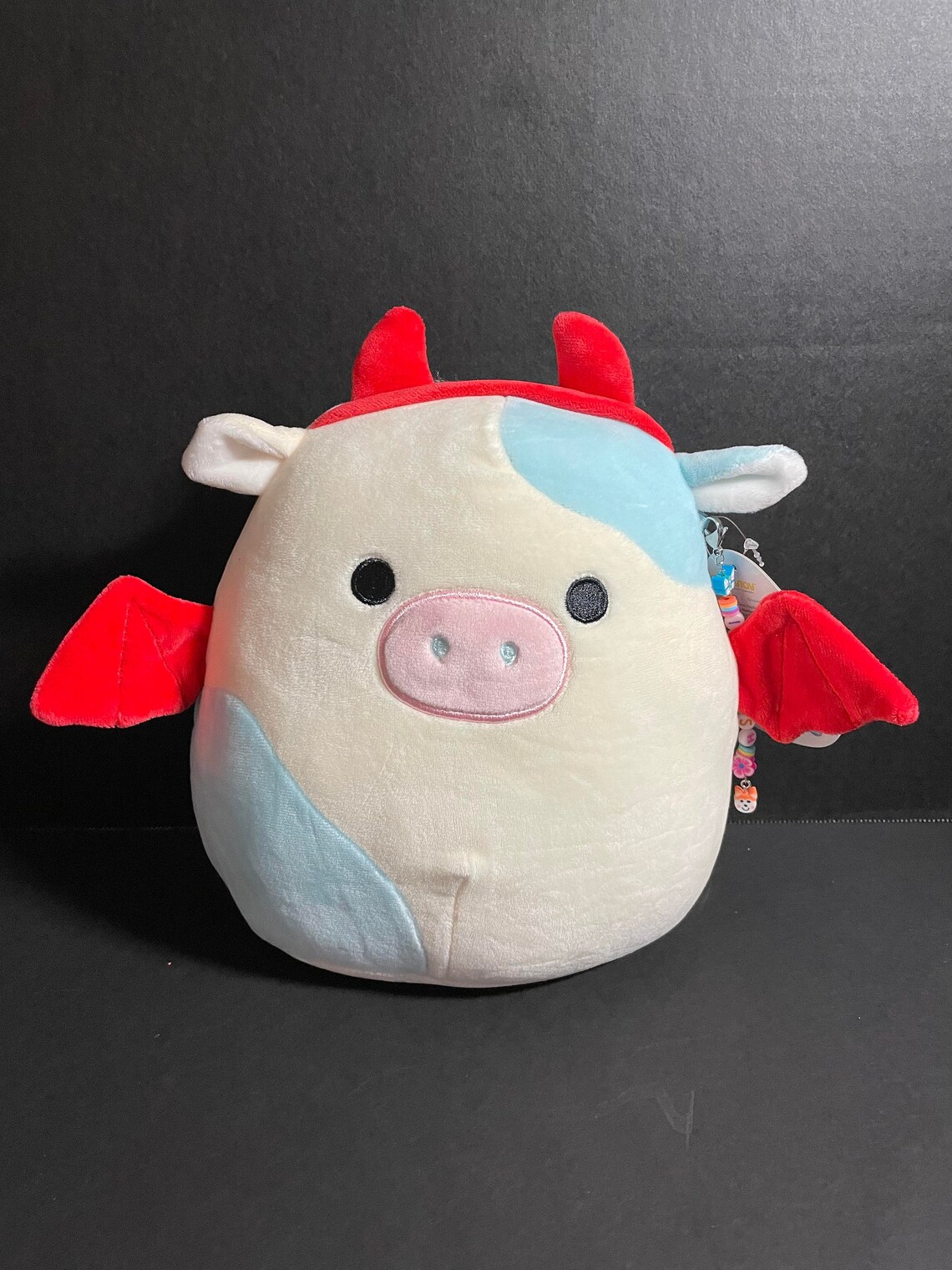 Squishmallow 8 Belana Cow Devil Bat W/custom Hand-made - Etsy