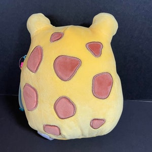 Squishmallow 8 Leigh Yellow Toad Frog W/custom Hand-made Beaded I Love ...