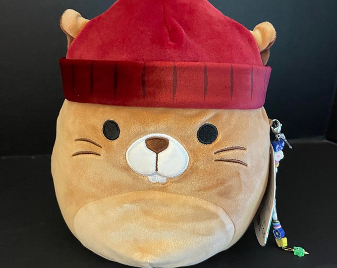 Squishmallow 8 Chip Beaver W/glasses W/custom Hand-made Beaded I Love ...