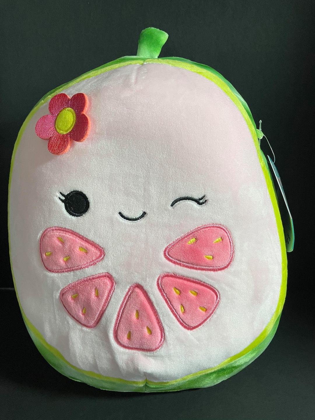 Squishmallow 8 Lena Guava Fruit W/custom Hand-made Beaded I Love SQUISH ...