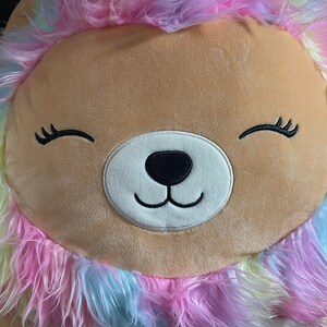Squishmallow 18 Leonard Lion W/custom Hand-made Beaded I Love SQUISH ...