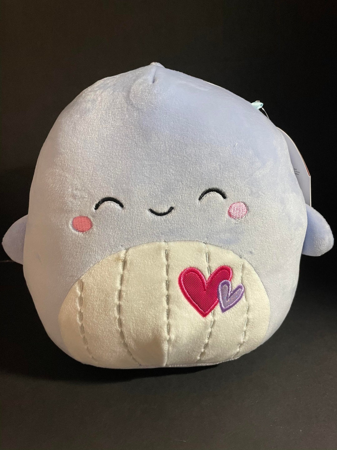 Squishmallow 5 Samir Whale W/custom Hand-made Beaded I - Etsy
