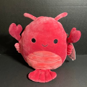 Squishmallow 8 Lorono Red Lobster W/custom Hand-made Beaded I Love ...