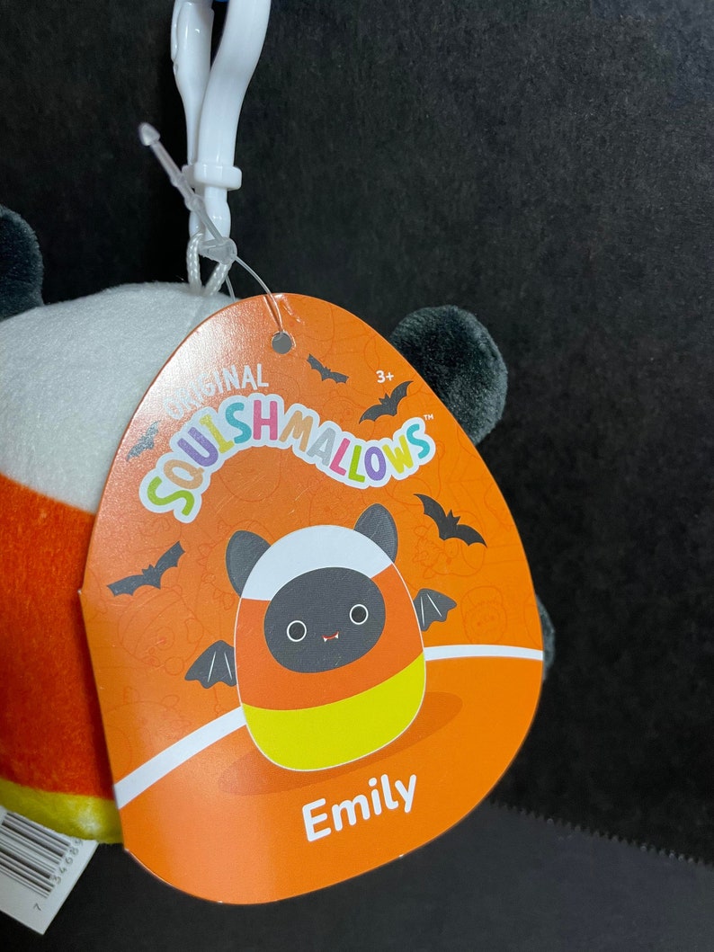 Squishmallow Emily Candy Corn Bat 3.5 Clip-on W/custom - Etsy