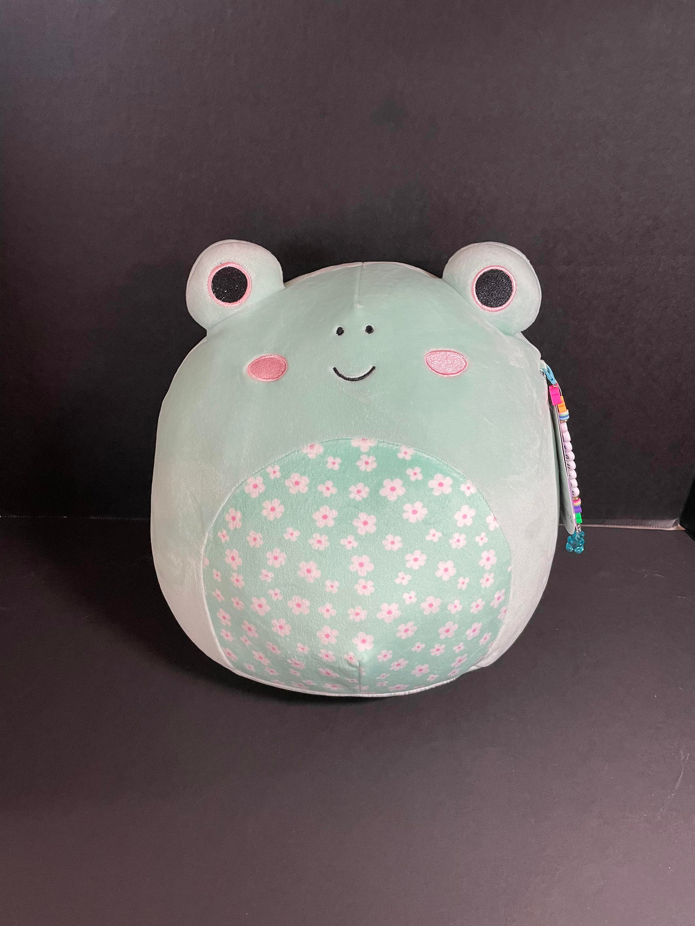 Squishmallow 10 Fritz the Frog Mint Green Flowered Belly - Etsy