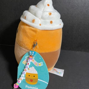 Squishmallow 7.5 Pommie Apple Cider W/custom Hand-made Beaded I Love ...