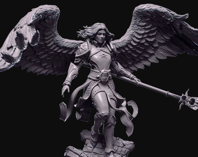 Angel Miniature for Dnd Female Angel Warrior Miniature Dnd Figure for ...