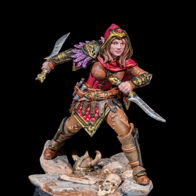 Elf Rogue Miniature - Etsy