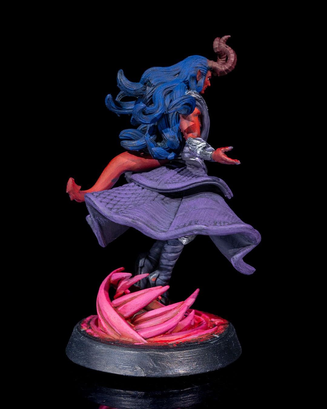 Tiefling Warlock Miniature for Dnd Male Tiefling Miniature Dnd Figure ...