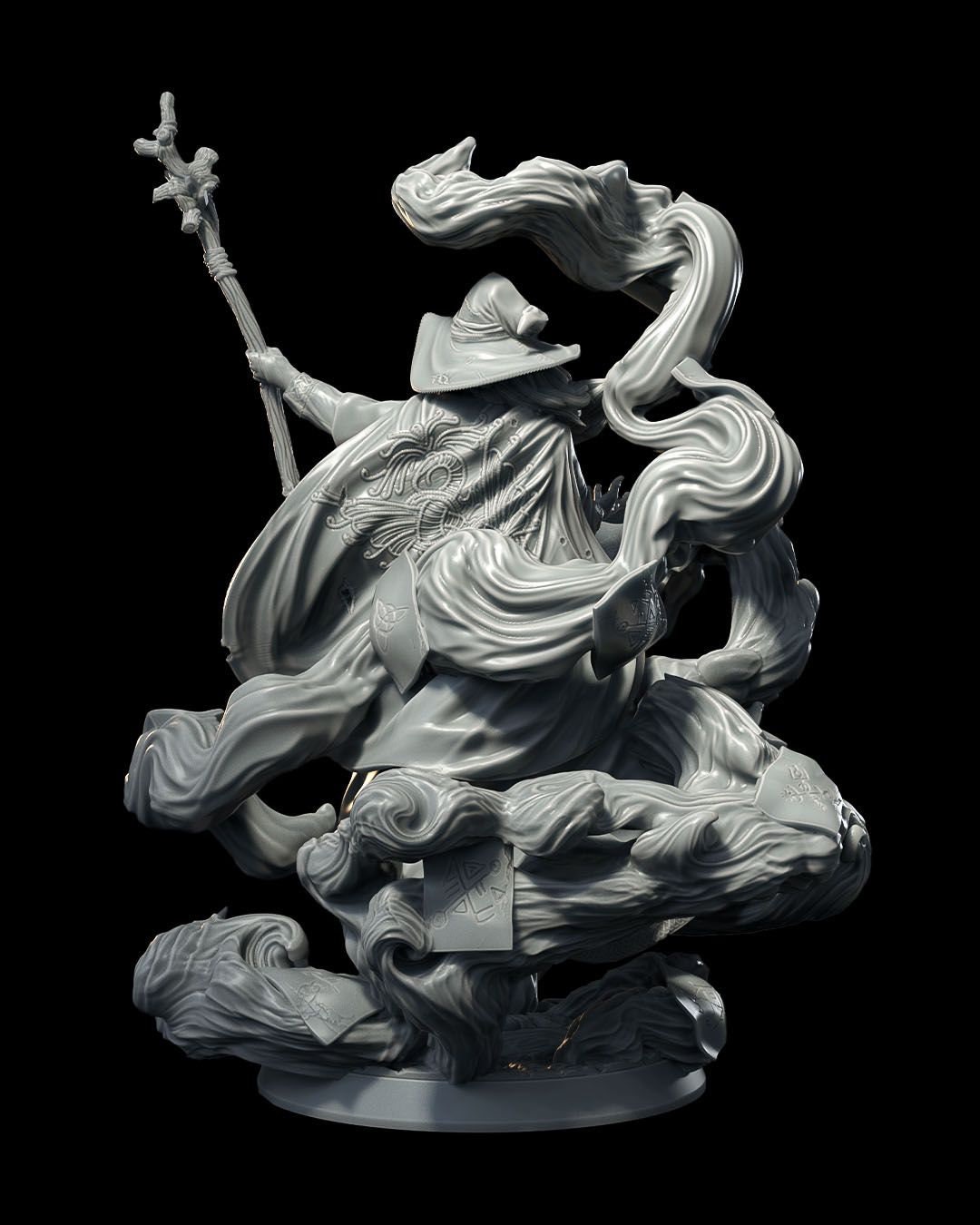 Wizard Miniature for Dnd Male Human Wizard Miniature Dnd Figure for ...