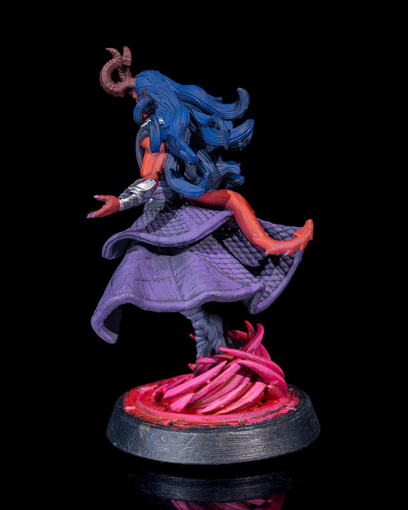 Tiefling Warlock Miniature for Dnd Male Tiefling Miniature Dnd Figure ...