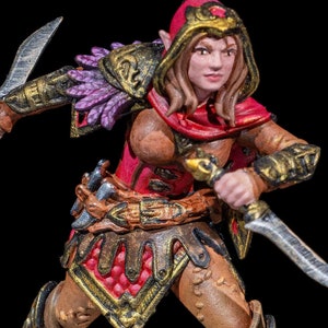 Elf Rogue Miniature for Dnd Female Elf Rogue Miniature Dnd Figure for ...