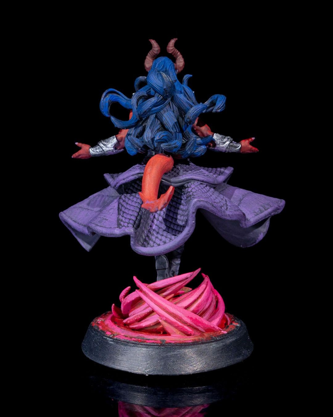 Tiefling Warlock Miniature for Dnd Male Tiefling Miniature Dnd Figure ...
