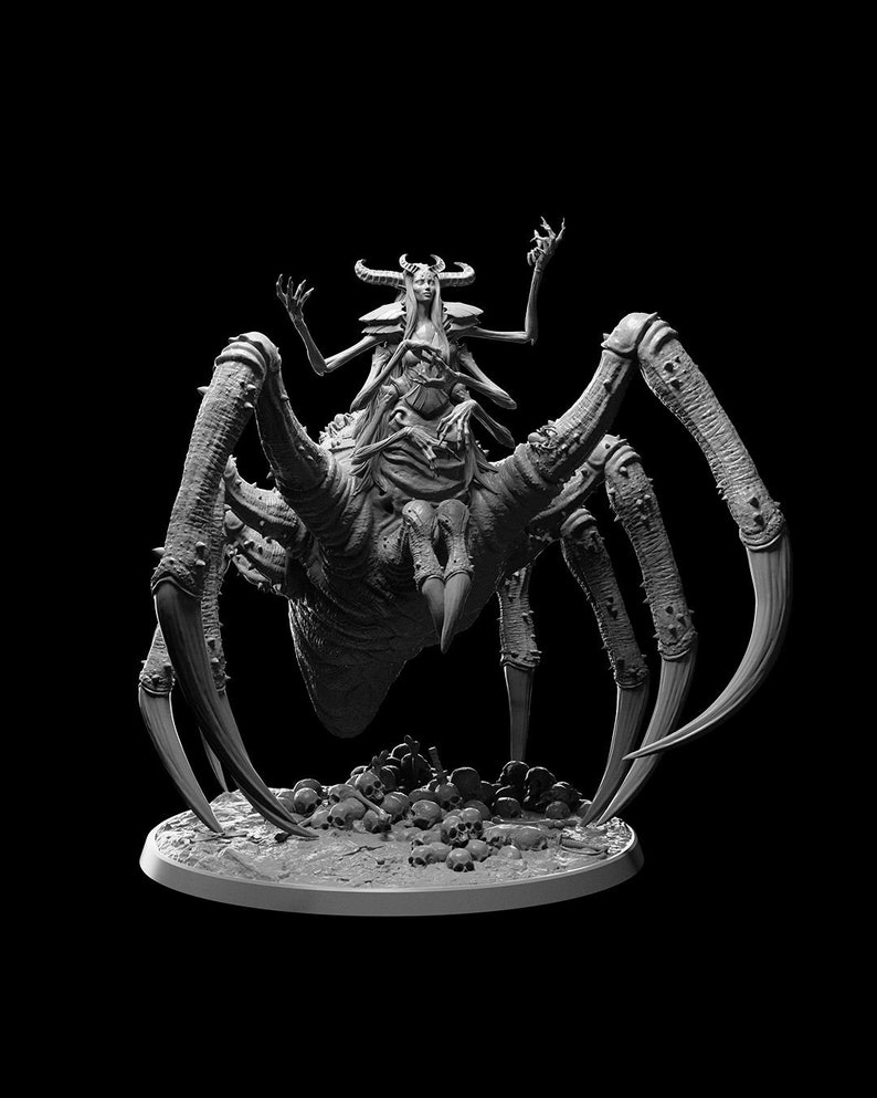 Spider Queen Miniature for Dnd Drider Mini Miniature Dnd Figure for ...