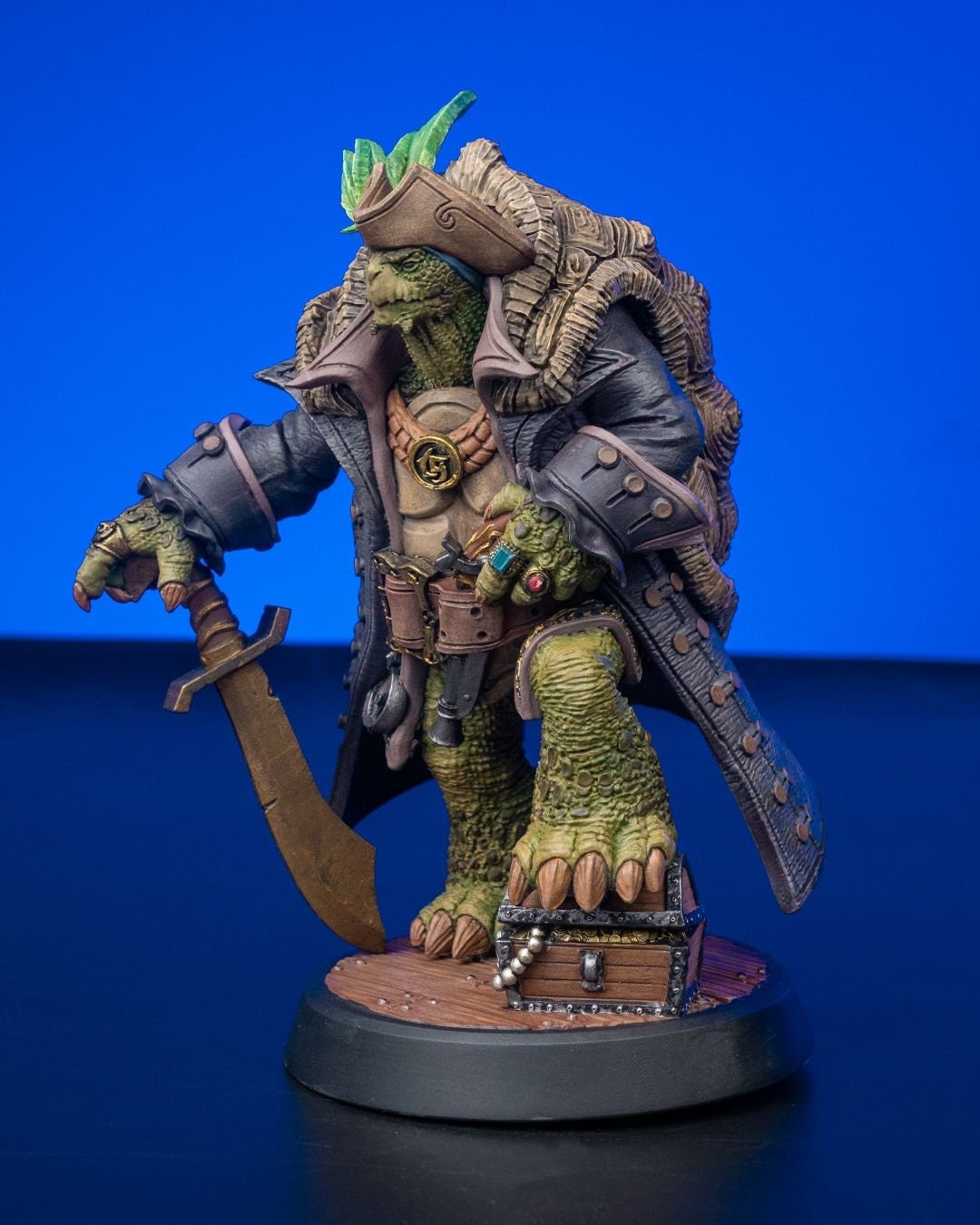 Tortle Miniature for Dnd | Tortle Pirate | Miniature Dnd Figure for ...