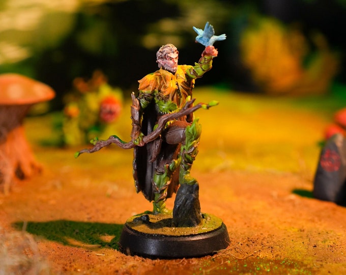 Druid Miniature for Dnd Male Druid Miniature Dnd Figure for Pathfinder ...