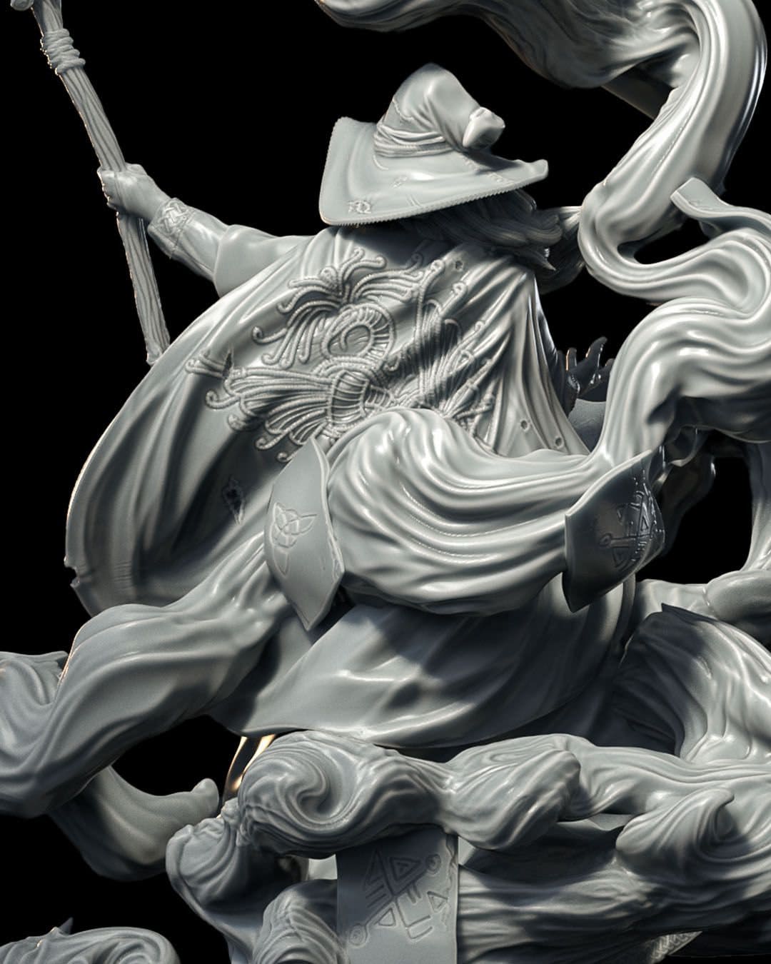 Wizard Miniature for Dnd Male Human Wizard Miniature Dnd Figure for ...