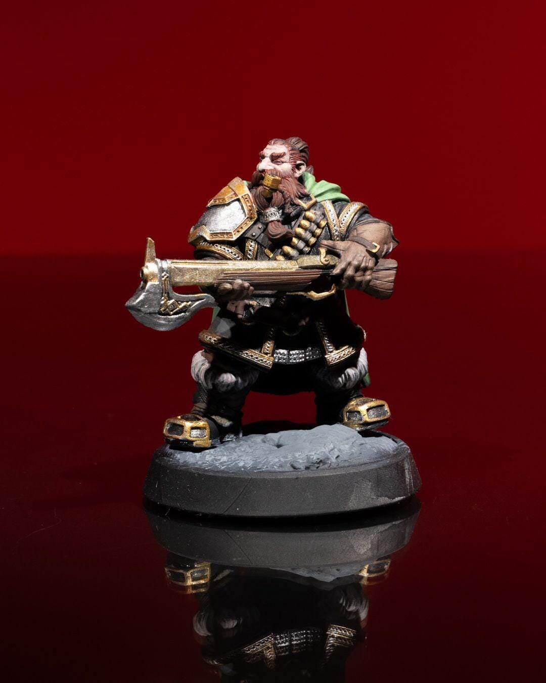 Dwarf Miniature for Dnd | Male Dwarf Ranger | Miniature Dnd Figure for ...