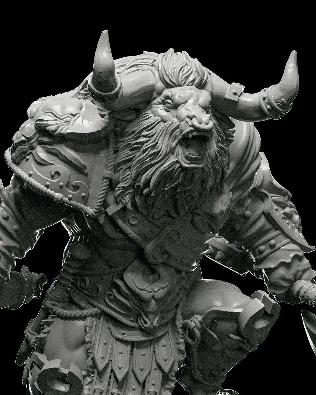 Minotaur Miniature for Dnd Minotaur Mini Miniature Dnd Figure for ...