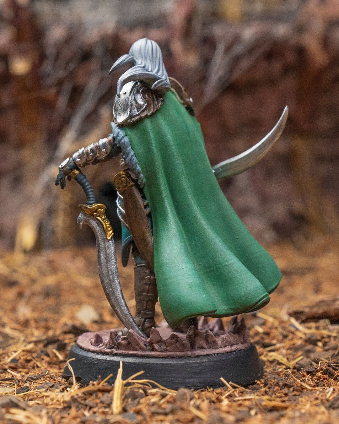 Male Drow Miniature for Dnd Elf Fighter Miniature Dnd Figure for ...