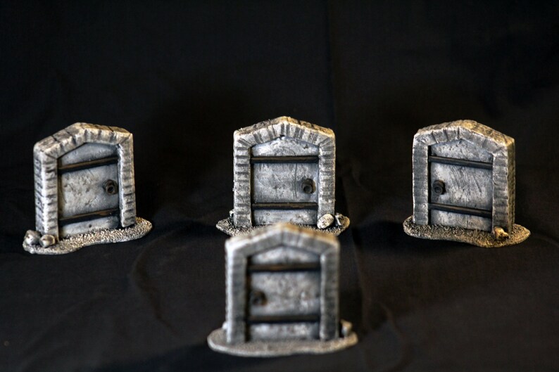 Dnd Dungeon Doors Set Dnd Terrain Wargaming Doorway Pathfinder Terrain ...