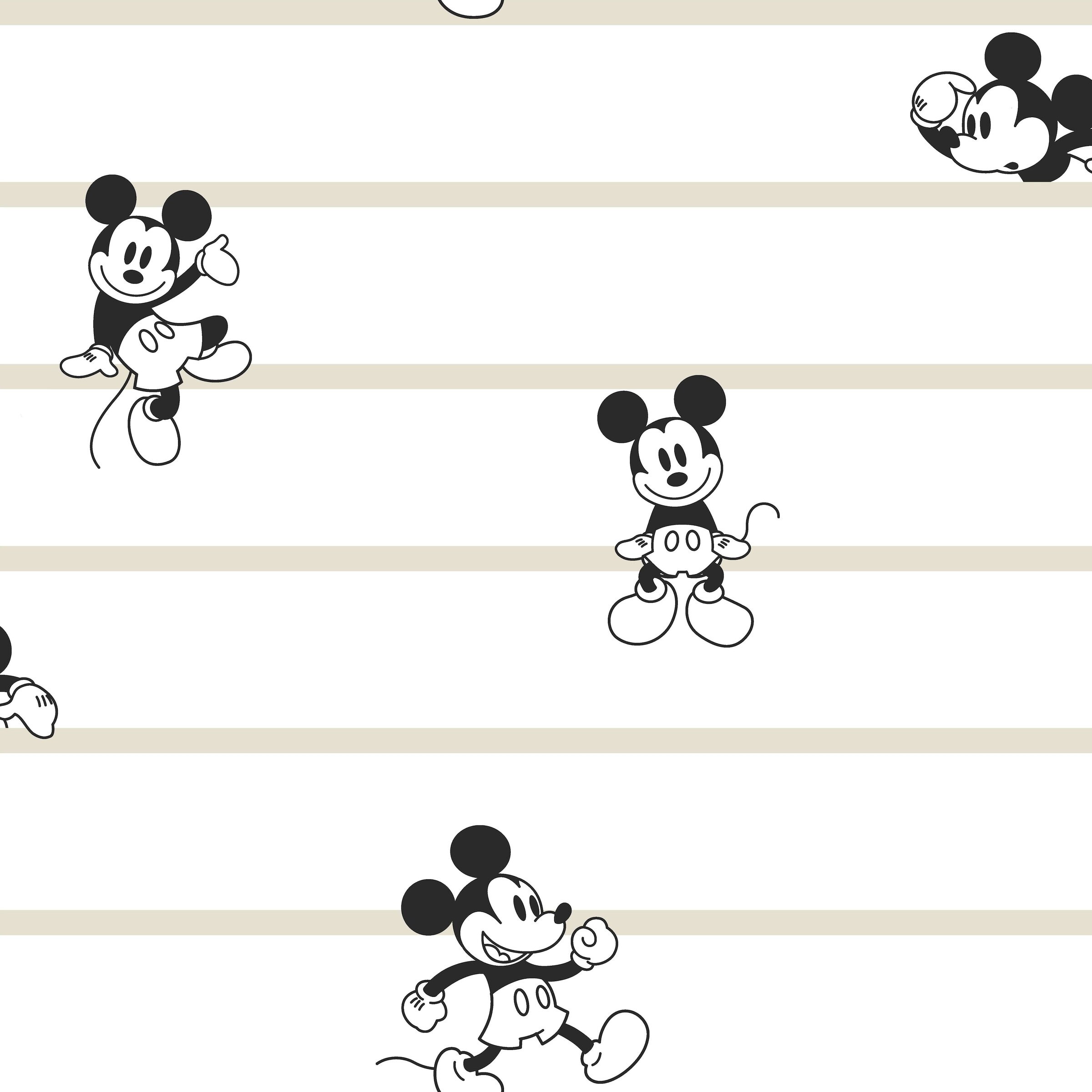 DISNEY MICKEY MOUSE Stripe Wallpaper - Etsy